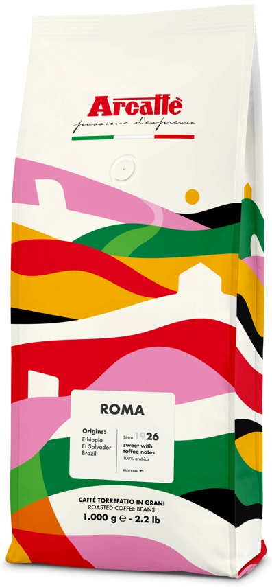 Kawa ziarnista Arcaffe Roma 1kg | sklep Coffee-Mat.pl